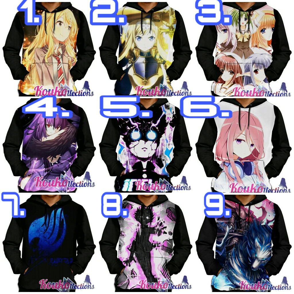 Jual Jaket Anime WAIFU ANIME FULL PRINT -pakaian pria dan wanita ,BAJU ...
