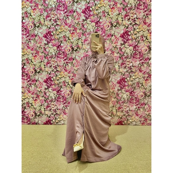 Jual Gamila Dress “Mauve”( Dress Simple Muslimah ) | Shopee Indonesia