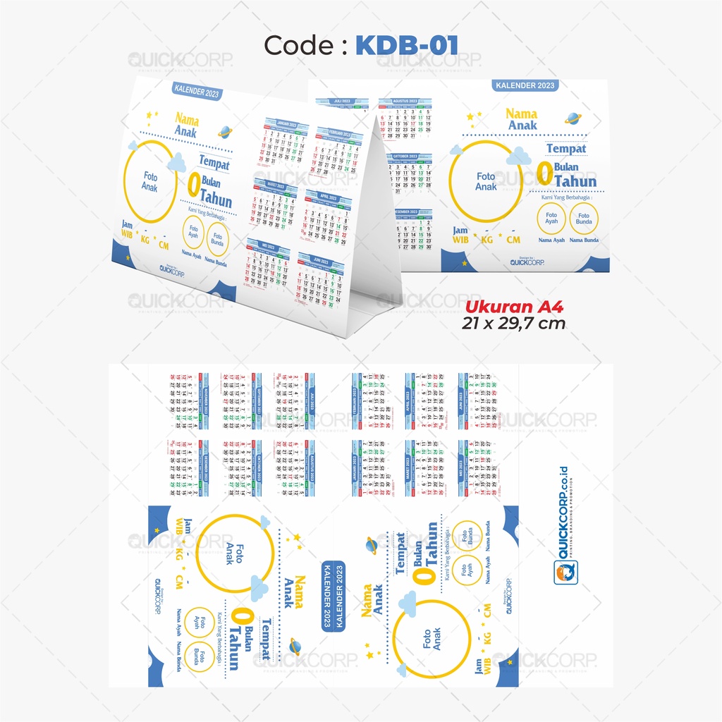 Jual KALENDER MEJA TEMATIK, TERSEDIA PILIHAN TEMPLATE DESAIN, BISA ...