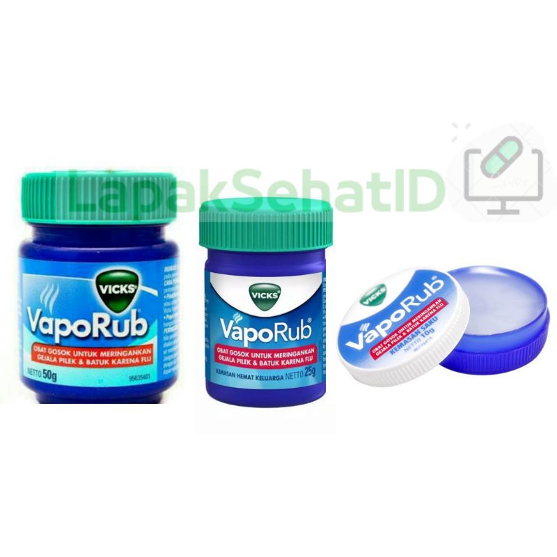 Jual VIKS VapoRub 10 gr - 25 gr - 50 gr / Balsam Viks VapoRub | Shopee ...