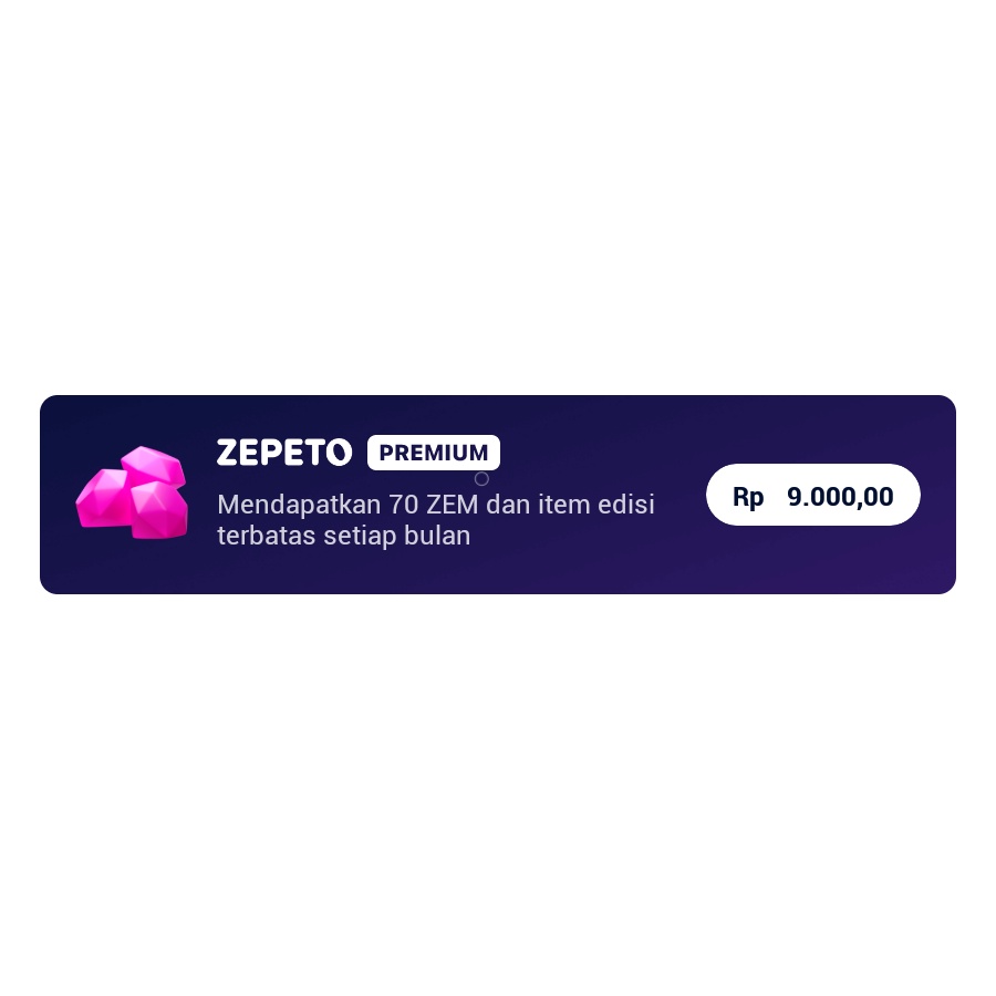 Jual ZEPETO PREMIUM VIA LOGIN + 70 ZEM (proses lama 1-2 hari) | Shopee ...