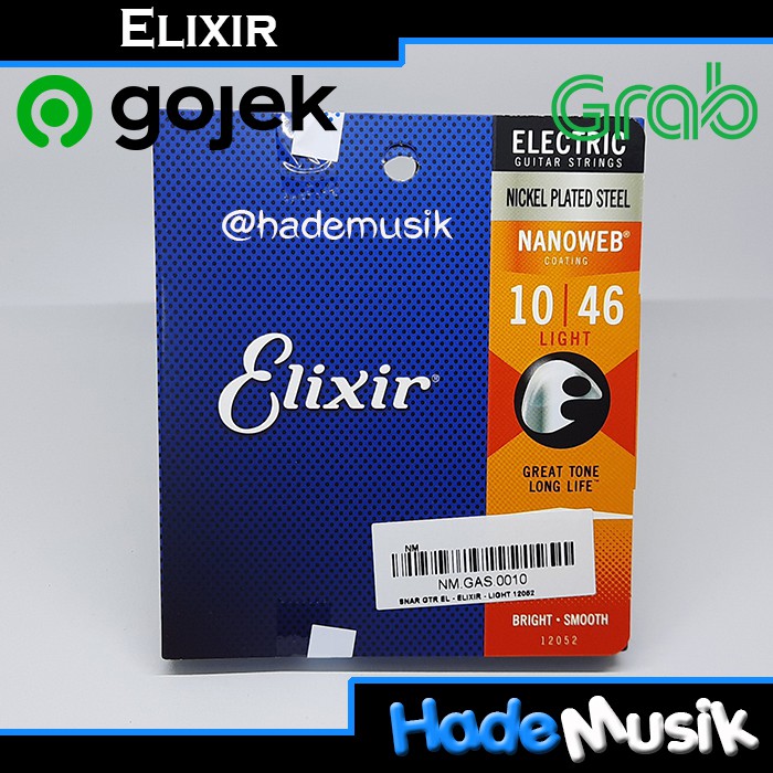 Jual Senar Anti Karat Elixir 12052 Nanoweb Gitar Elektrik (10-46) | Shopee Indonesia