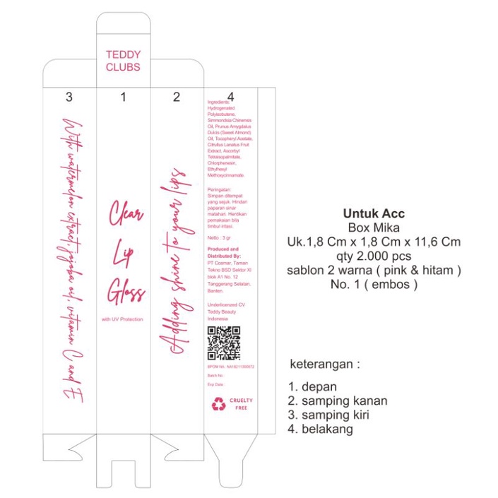 Jual costum box mika sablon custom ukuran desain dan warna...bisa ...