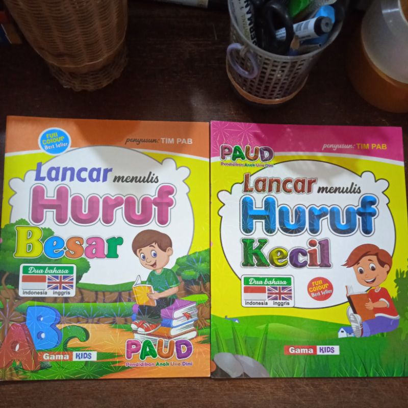 Jual Lancar Menulis Huruf Besar dan Huruf Kecil ~ Gama Kids | Shopee ...
