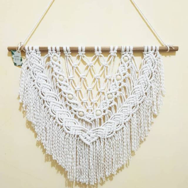 Jual MACRAME WALL HANGING MONTE KAYU | Shopee Indonesia