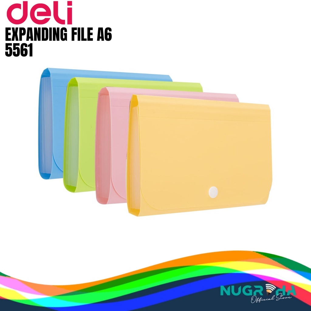Jual EXPANDING FILE A6 DELI 13P 5561 | Shopee Indonesia