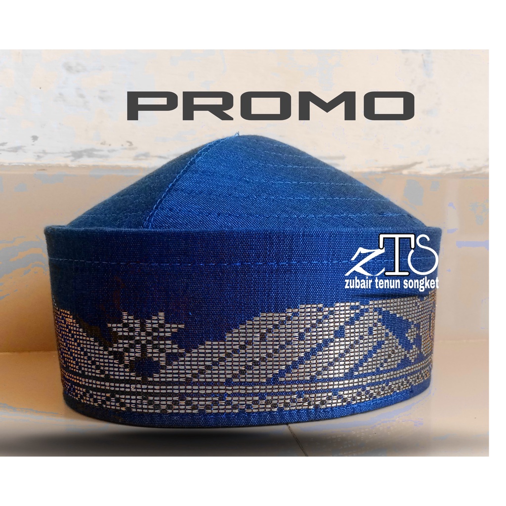 Jual SONGKOK PECI BULAT KOPIAH MELAYU BATU BARA TENUN SONGKET FASHION ...