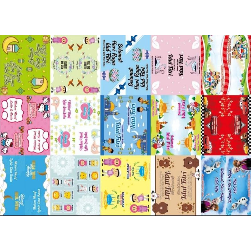 Jual label snack idul fitri isi 50 pcs | Shopee Indonesia