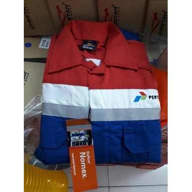 Jual Pakaian Bengkel Wearpack Pertamina Nomex Original Atau Coverall ...