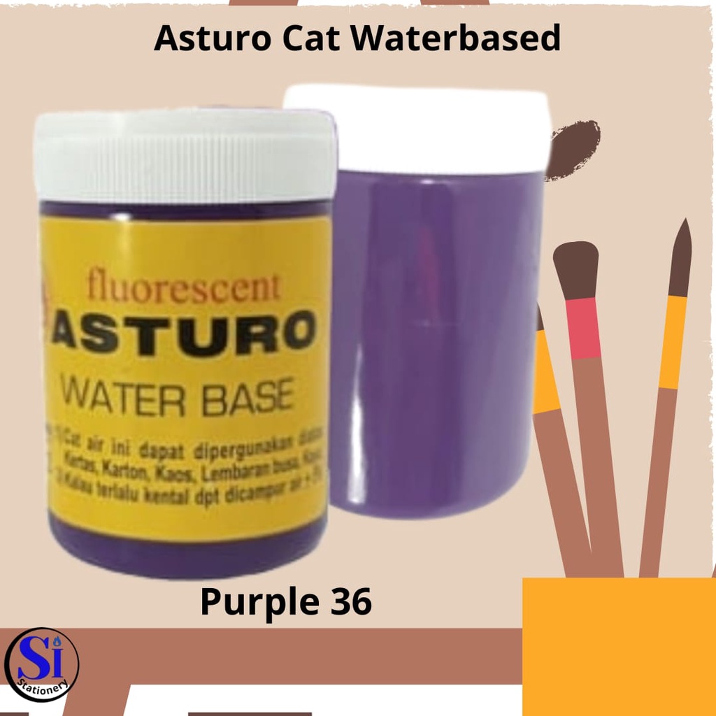 Jual Cat ASTURO Water Based 100ml / Cat Air ASTURO 100ml | Shopee Indonesia