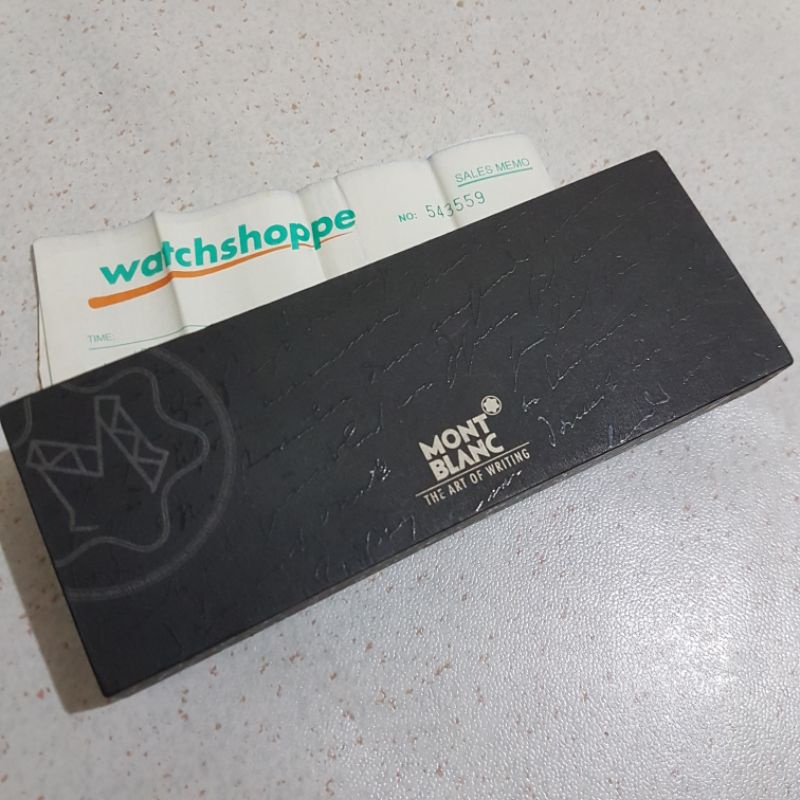 Jual Dijamin asli kotak pulpen pen fountain pen MontBl4nc kwitansi luar ...