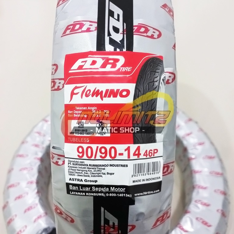 Jual Ban Motor FDR Flemino 90/90 - 14 Tubeless Beat Scoopy Vario Mio ...