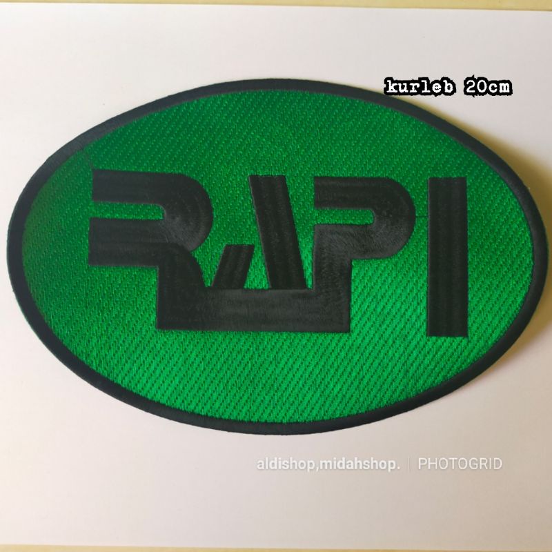 Jual LOGO BORDIR RAPI OVAL BESAR | Shopee Indonesia
