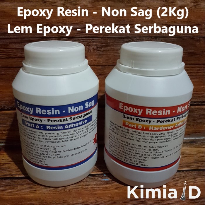 Jual Epoxy Resin Non Sag 2 Kg Lem Resin Waterproofing Anti Bocor ...
