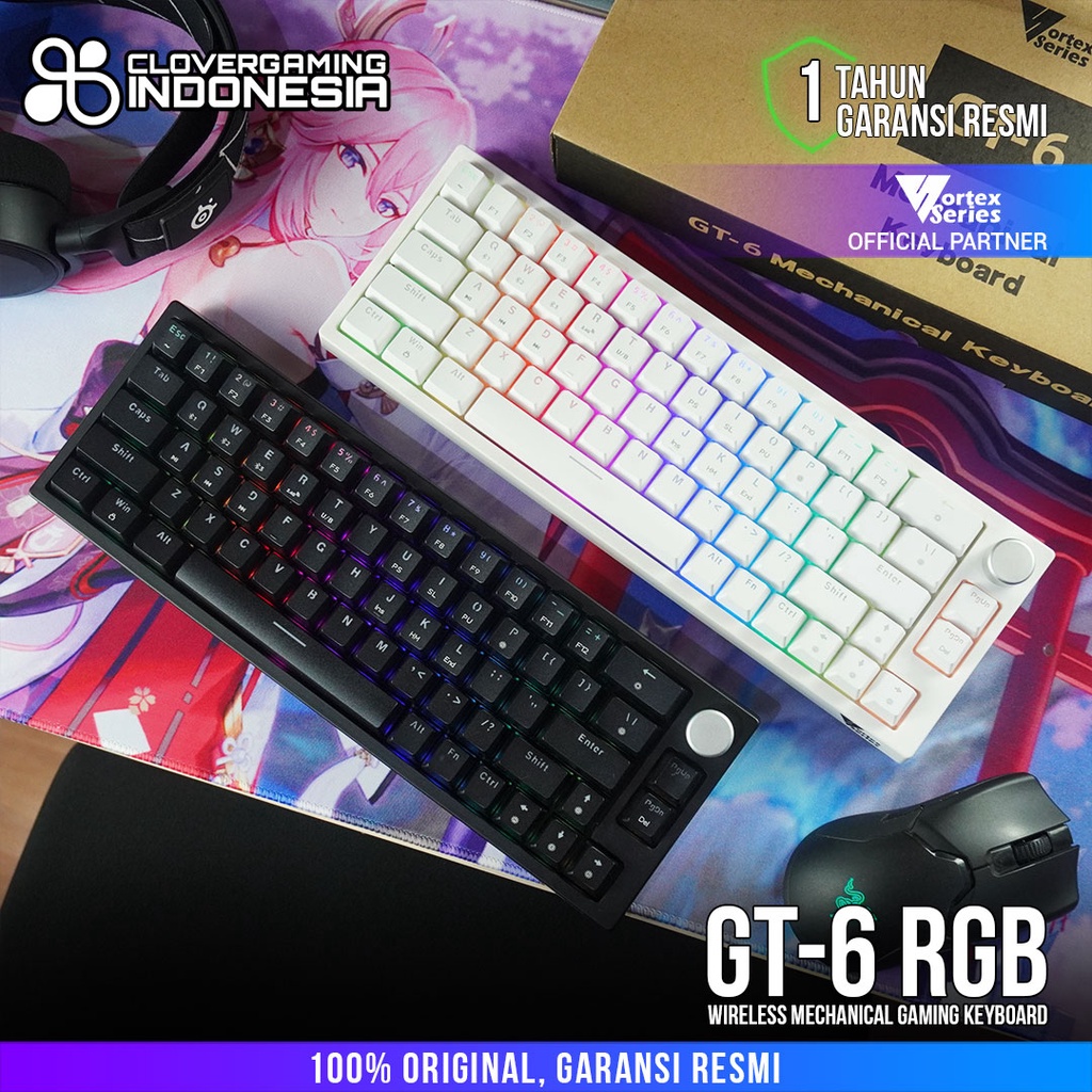 Jual VortexSeries GT-6 Wireless Mechanical Keyboard Gaming- GT6 GT 6 ...