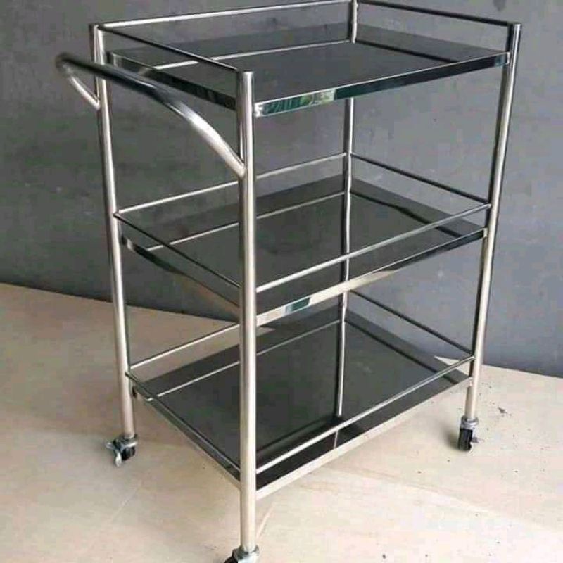 Jual Trolley Instrumen Stainless / Meja Instrumen / Troli Medis ...