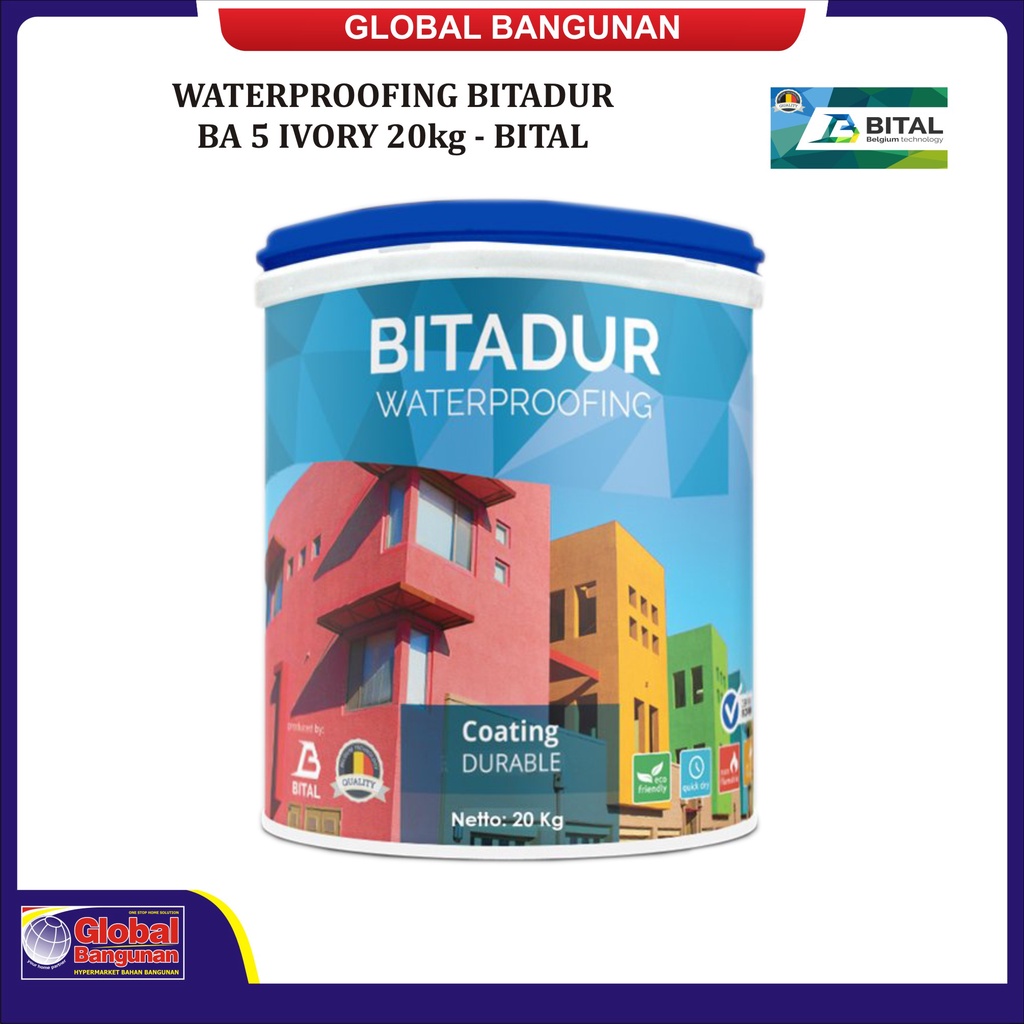 Jual WATERPROOFING BITADUR BA 5 IVORY 20kg - BITAL | Shopee Indonesia