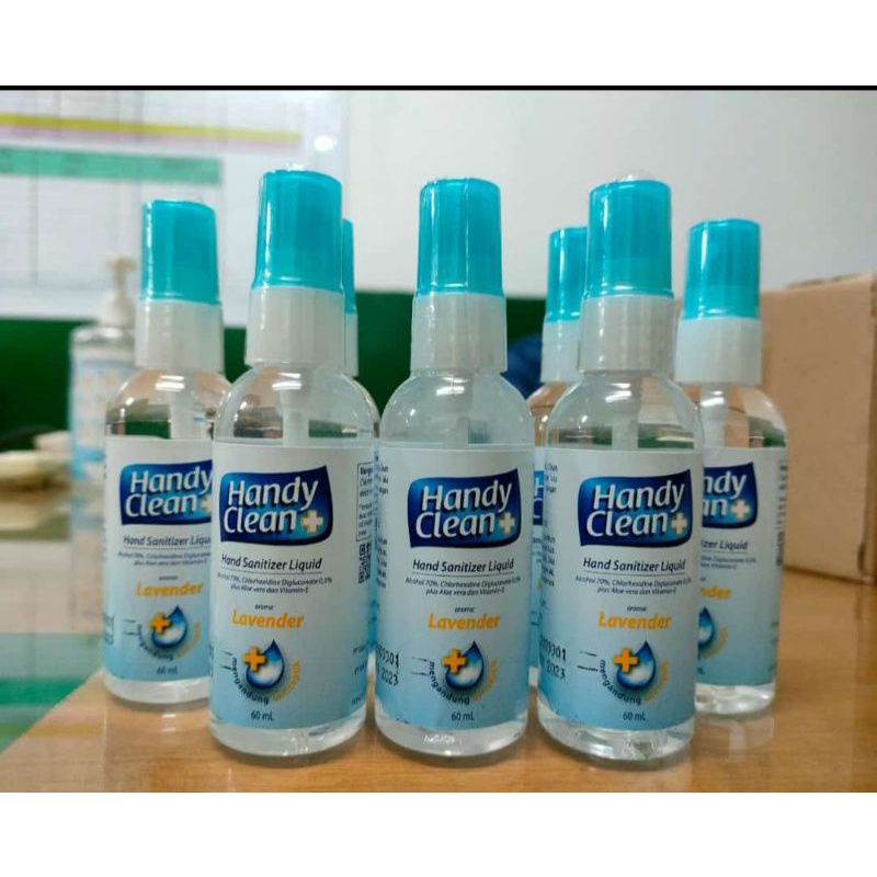 Jual Handy Clean 60ml ( Hand sanitizer Spray ) | Shopee Indonesia