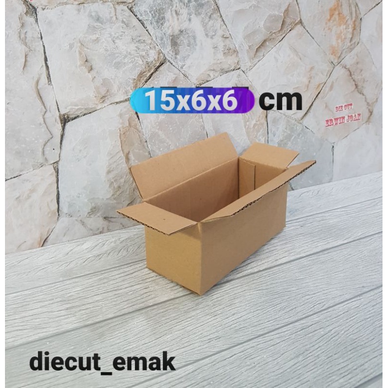 Jual Kardus / Box / uk. 15x6x6 cm / Kotak karton packing polos baru ST ...