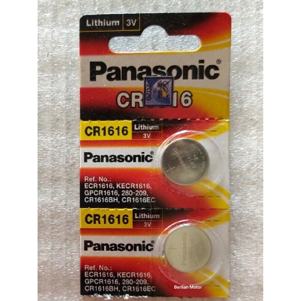 Jual Baterai Remote Mobil | Battery Doorlock Panasonic CR1616 Lithium ...