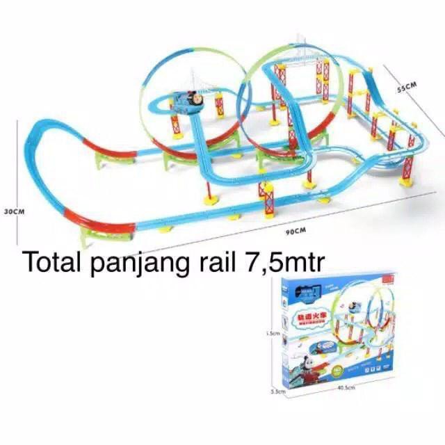 Jual (A333-203-202)MAINAN RAIL KERETA API MUTER 360 DERAJAT | Shopee ...