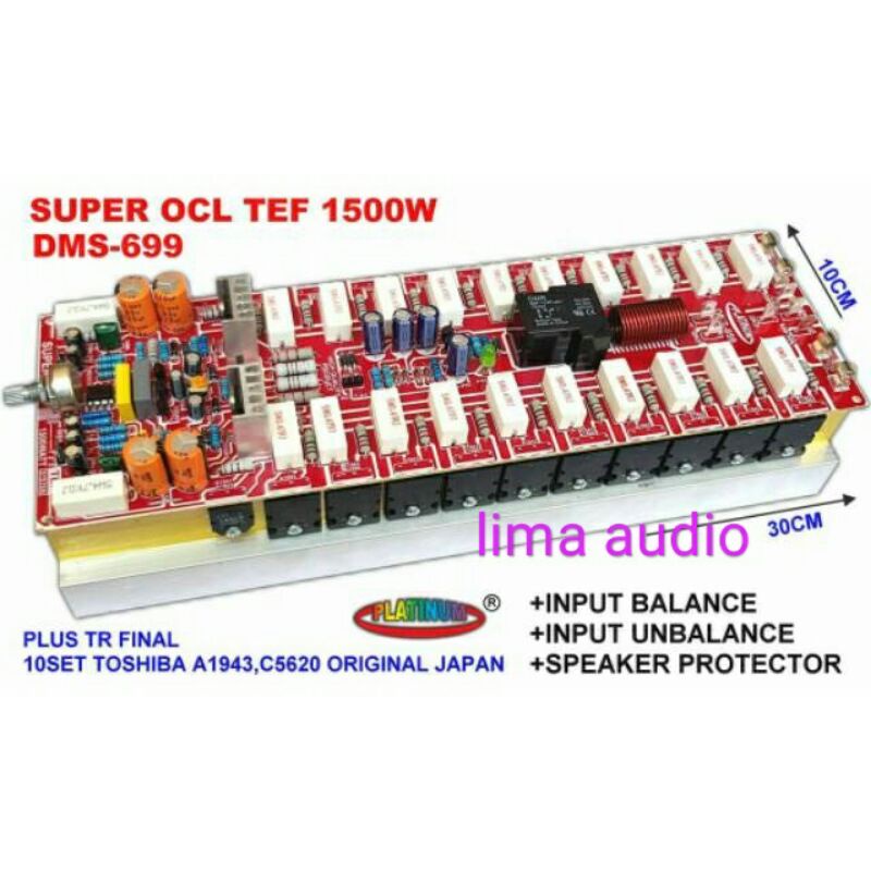 Jual KIT POWER AMPLIFIER SUPER SOCL 1500 WATT DMS-699 + TR ORIGINAL | Shopee Indonesia