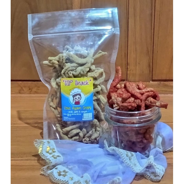 Jual Usus crispy ori 100 / keripik usus ayam / Rasa original 100gr ...