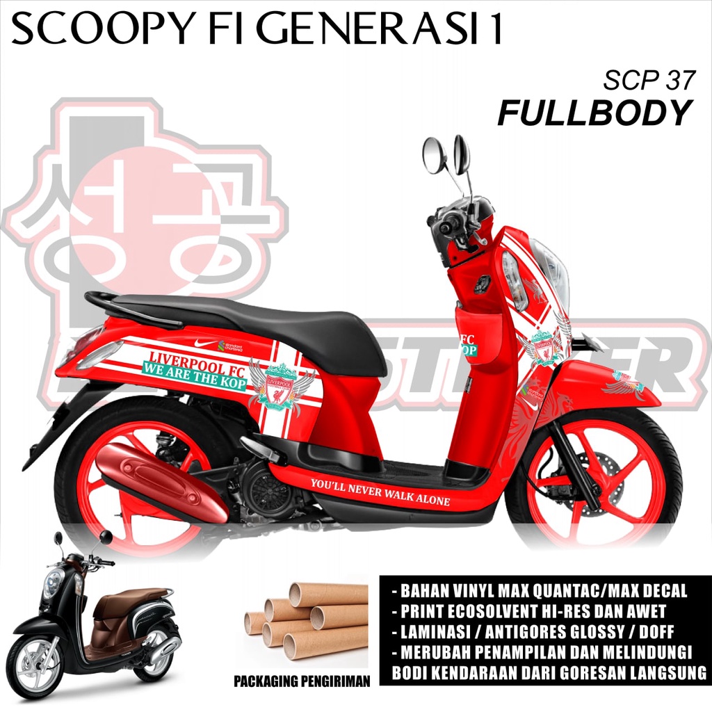 Jual STICKER PREMIUM MAXDECAL SCP 37 DECAL STICKER SCOOPY FI 2013 2014 ...