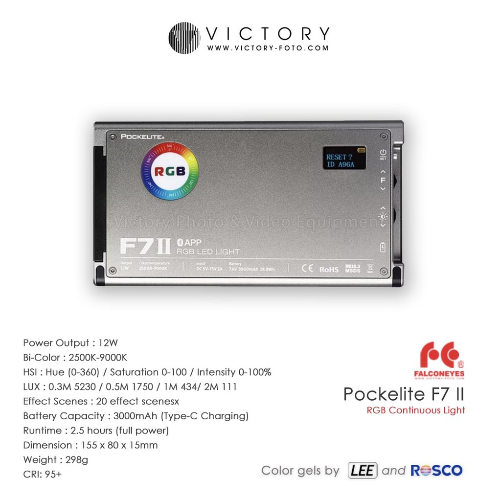 Jual FalconEyes F7 RGB Poketlite | Shopee Indonesia