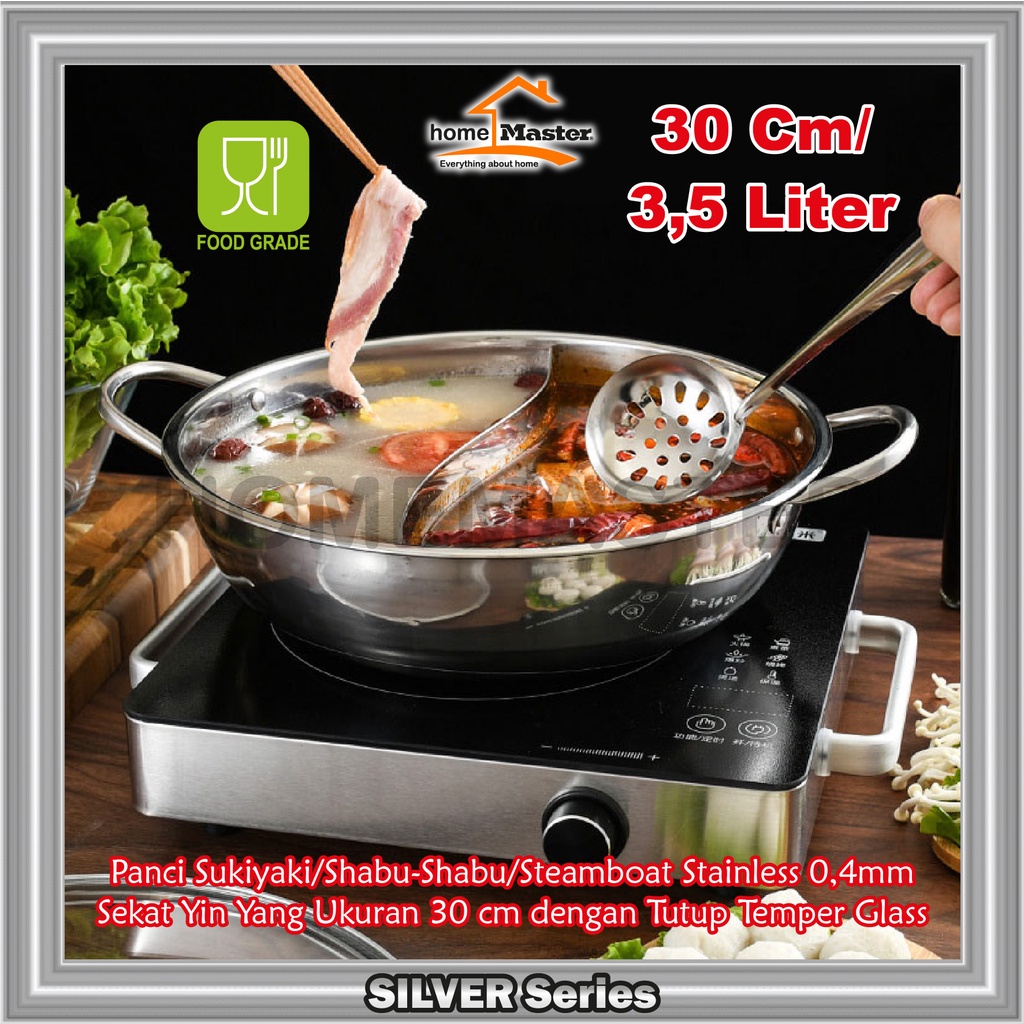 Jual Panci Sukiyaki/Shabu Shabu/Steamboat Stainless Sekat 30 ...