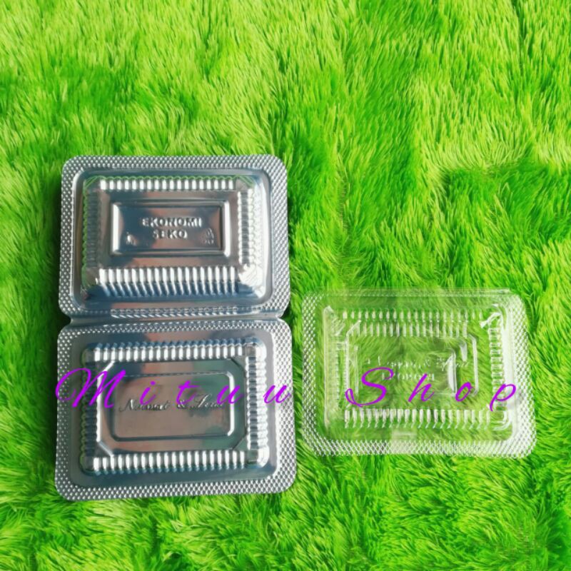 Jual Mika Ekonomi/Mika Kotak/Mika Kue/Mika Plastik Bening @100pcs ...