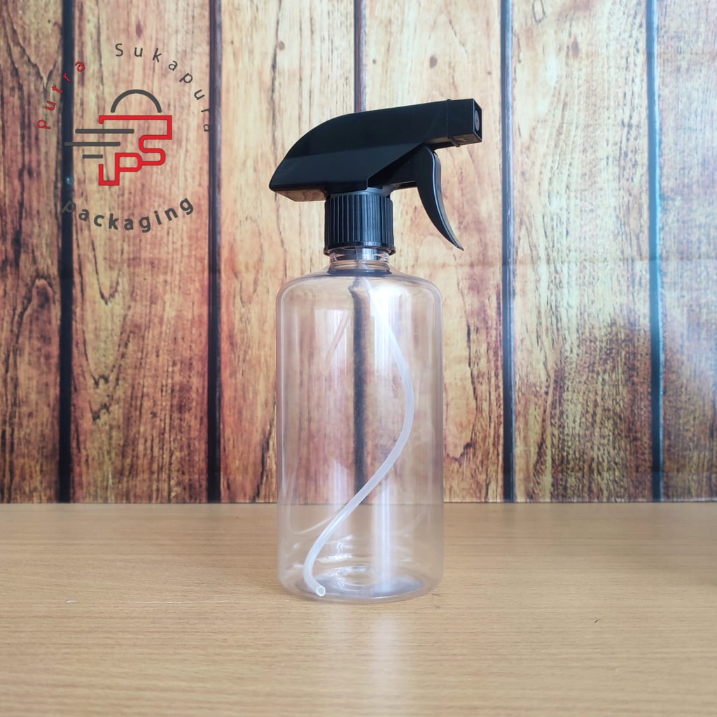 Jual Botol kispray 500ml/Botol semprotan/Botol spray 500ml Bening/Botol spray triger 500ml ...
