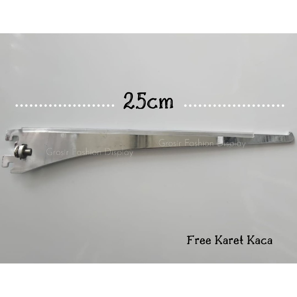 Jual Daun Breket Briket Bracket Kaca Berbagai Ukuran / Siku Penyangga ...