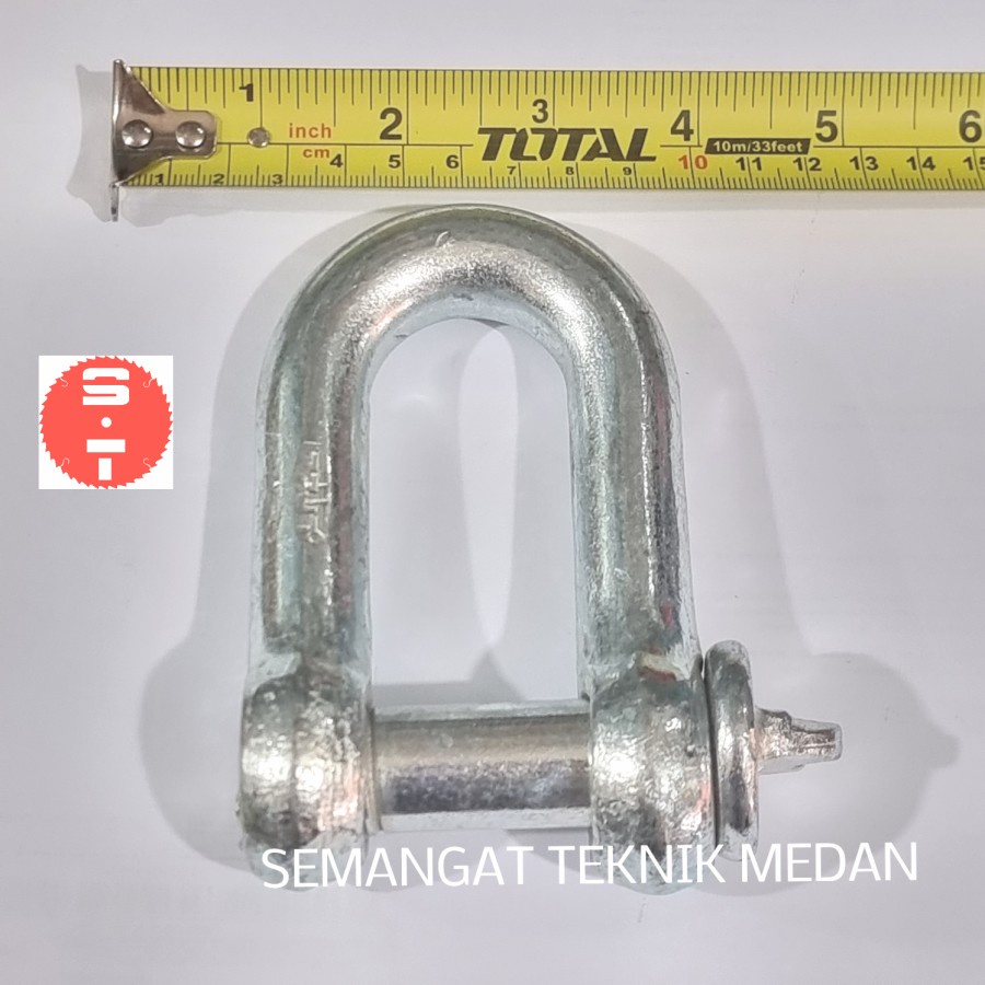 Jual 22mm SHACKLE SEKEL SEGEL D DEE GALVANIS M22 M 22 mm 7/8" 7/8 ...