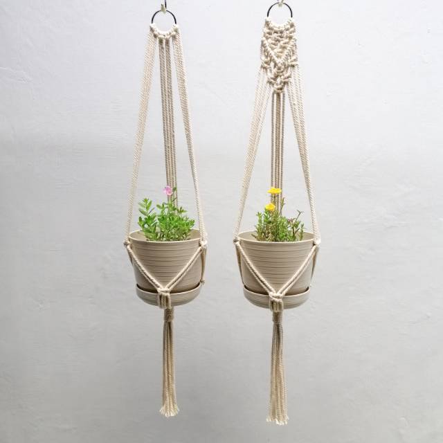 Jual Macrame Pot Gantung/Tali Pot Gantung/Makrame 104 | Shopee Indonesia