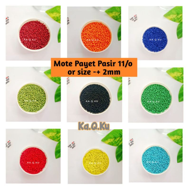 Jual MOTE PAYET PASIR 11/o ( size 1-2 mm ) | Shopee Indonesia