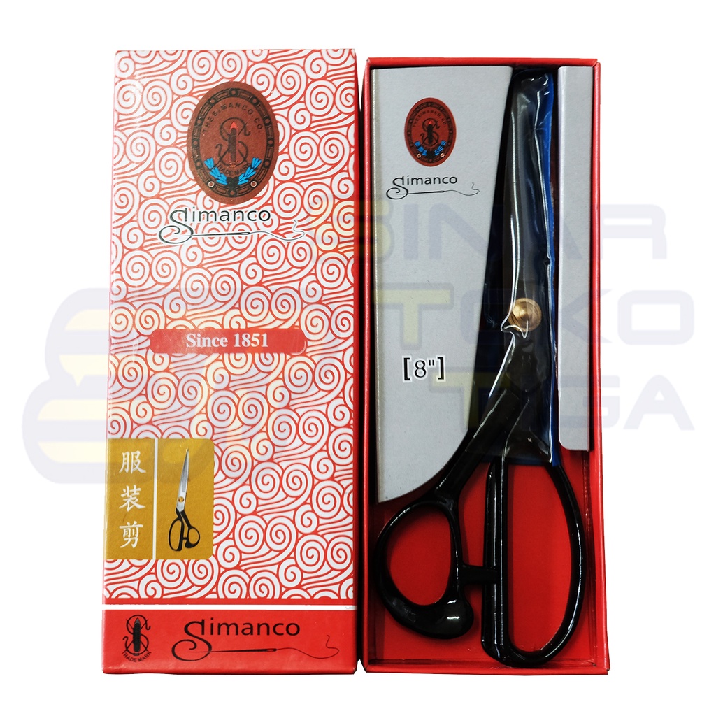 Jual SIMANCO Gunting Taylor Kain Bahan Pakaian 8 9 10 Inch | Shopee ...
