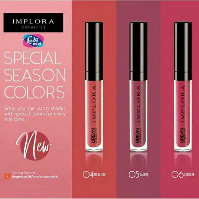 Jual Original Implora Lip Cream Matte(Ready Semua Nomer) | Shopee Indonesia