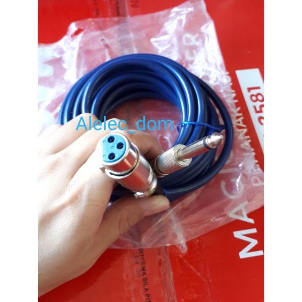 Jual Kabel Mic / Microphone 3 Pin Audio 5 Meter / 10 Meter Full warna ...