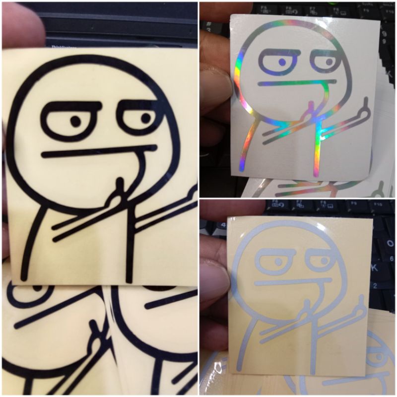 Jual STICKER MIDDLE FINGER FUCEK CARTOON LUCU ANIMASI MOTOR MOBIL ...