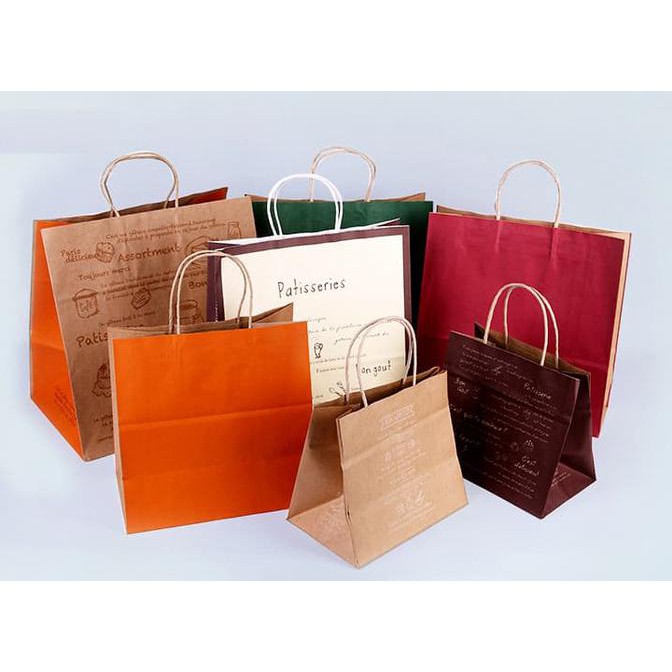 Jual L PAPER BAG MOTIF Kantong karton polos, kantong kotak souvenir ...