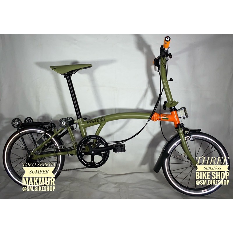 Jual SEPEDA LIPAT ELEMENT PIKES GEN 2 NATURE GREEN 16 INCH!! CHROMOLY ...