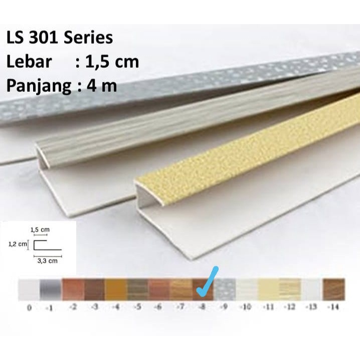 Jual list perapian pvc list penutup pvc motif kayu Shunda Plafon LS 301 ...