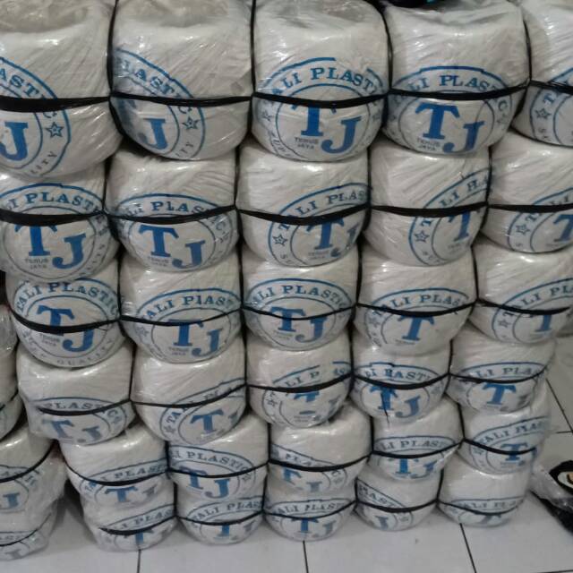 Jual Tali rafia tali plastik putih 5ons | Shopee Indonesia