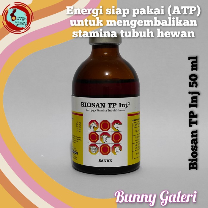 Jual ATP dan Vitamin Inj BIOSAN TP INJ 50 ml Menjaga Stamina Tubuh ...