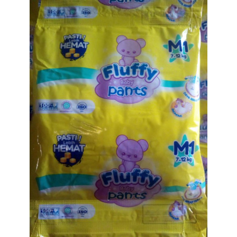 Jual Pampers Fluffy pants M Renceng isi 6 | Shopee Indonesia