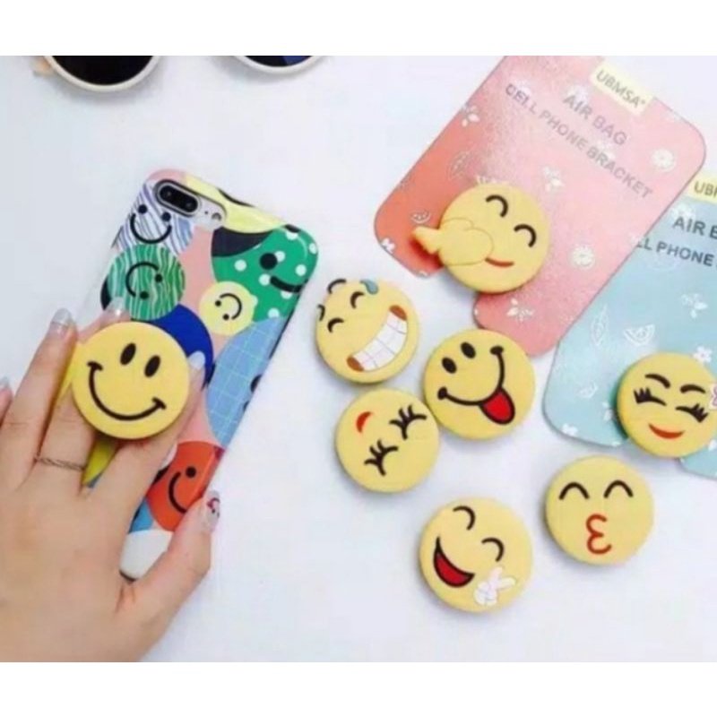 Jual pop socket emoticon pop socket smile | Shopee Indonesia