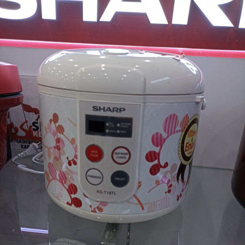 Jual RICE COOKER SHARP KS-T18TL-RD / 1,8 liter | Shopee Indonesia