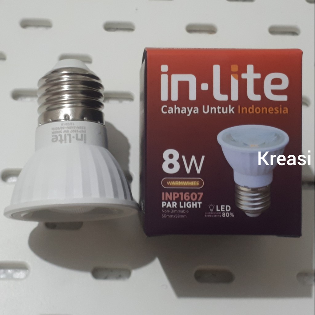 Jual INLITE SOROT LED E27 LAMPU SPOTLIGHT IN-LITE INP1607 8 WATT ...
