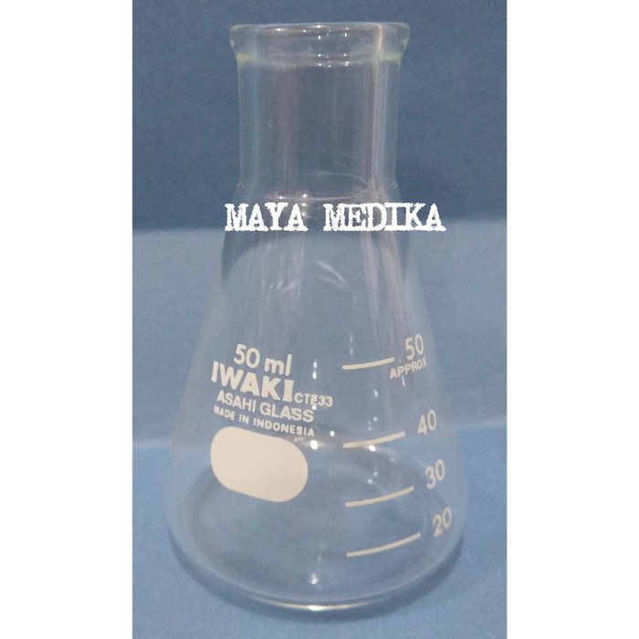 Jual Erlenmeyer 50 cc / Iwaki | Shopee Indonesia